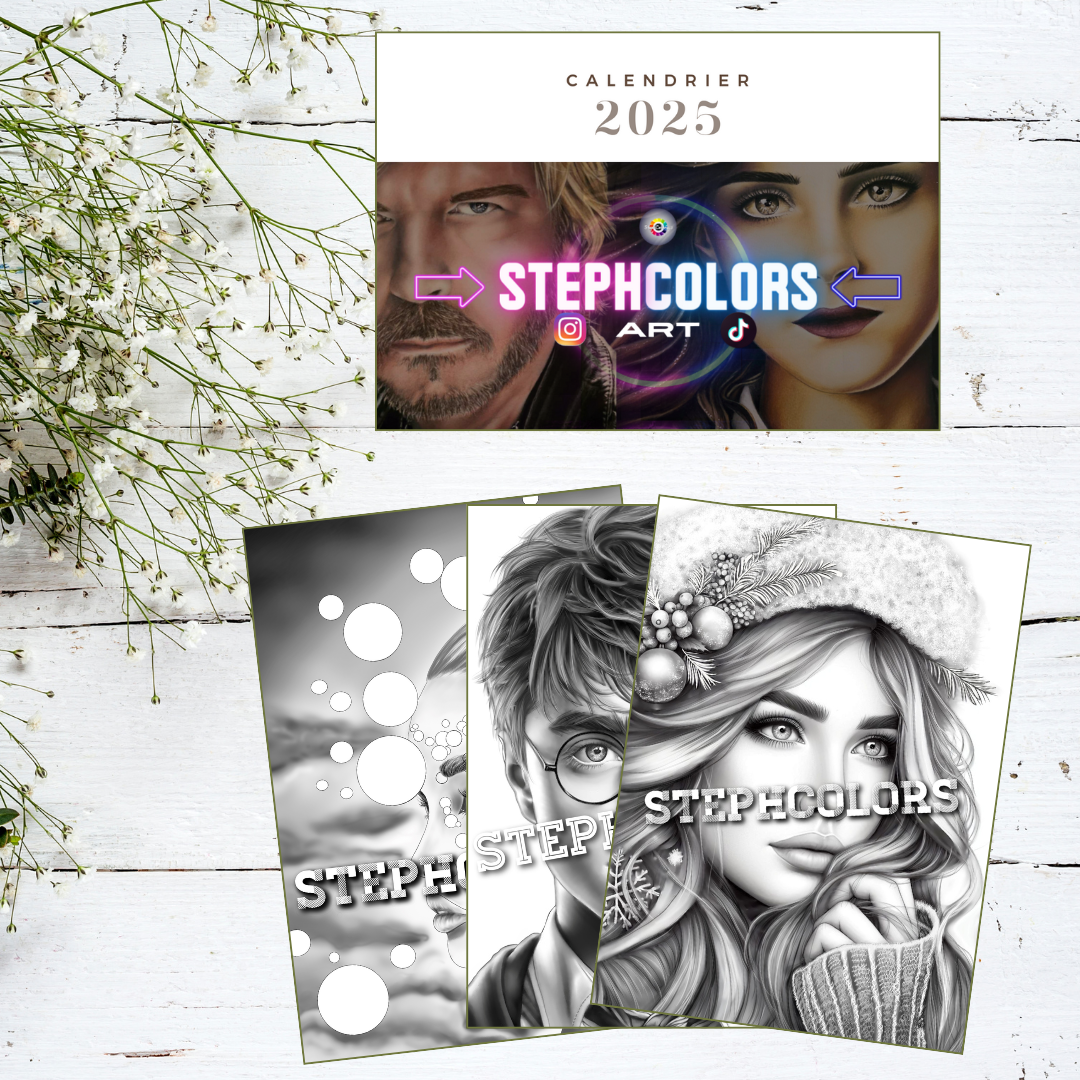 Calendrier 2025 et Illustrations à Colorier – STEPHCOLORS
